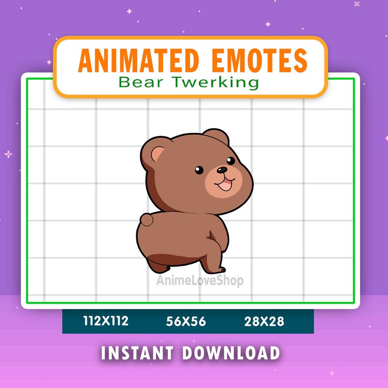 Grizzly Emotes for Twitch - Etsy