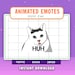 ANIMIERTES HUH Cat Meme Emote für Twitch, Discord, Youtube, animiertes ...
