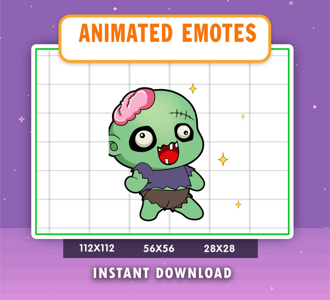 Animated Zombie Dance Emote for Twitch, Discord, Youtube (digital ...