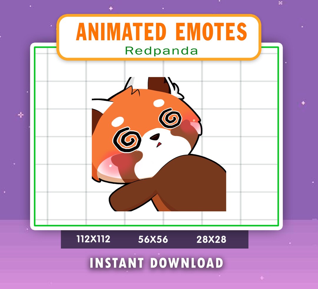 ANIMATED Red Panda Emote for Twitch, Discord, Youtube, Rip Emote ...