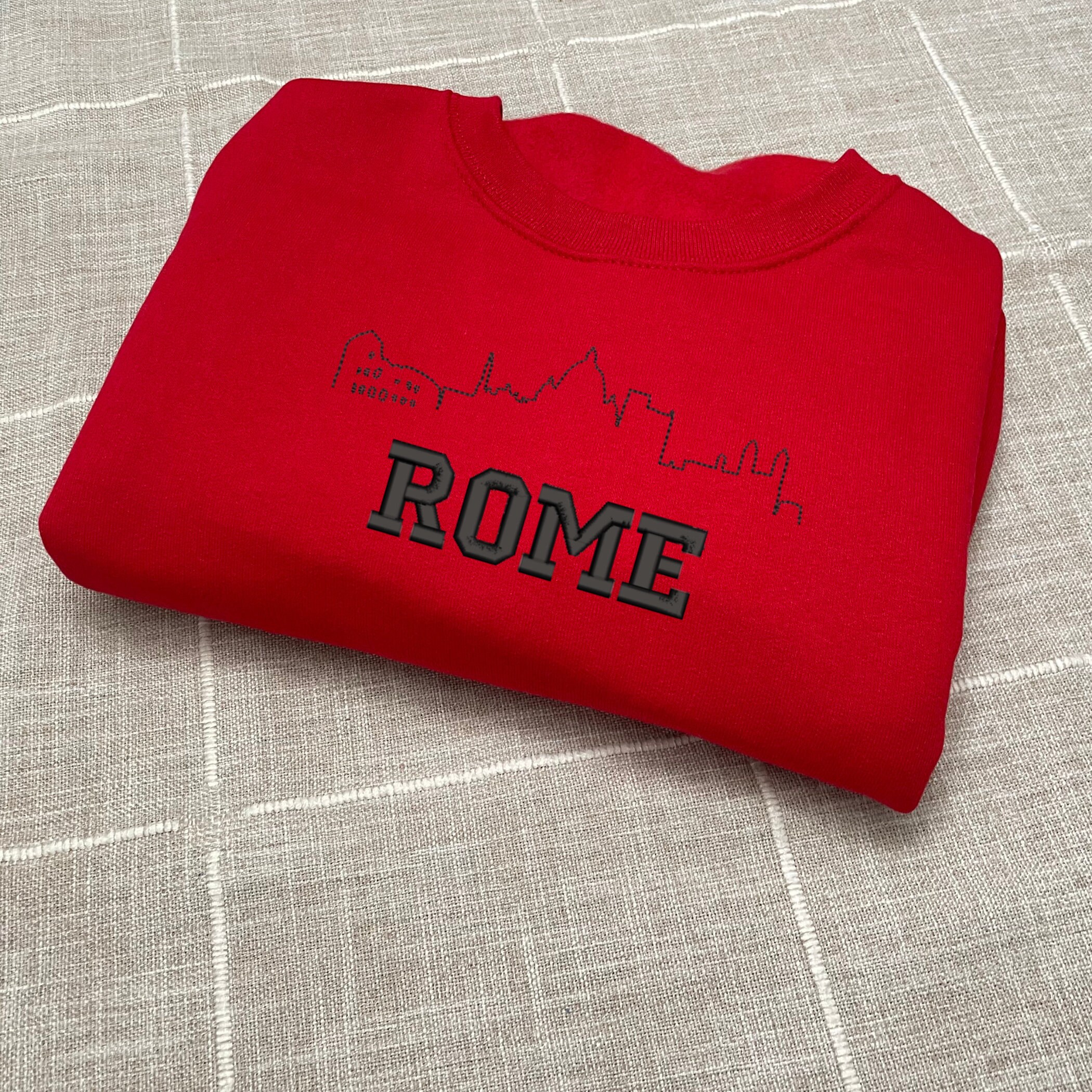 Rome Embroidered Sweatshirt - Y2K Style - St Louis Custom City Crewneck ...