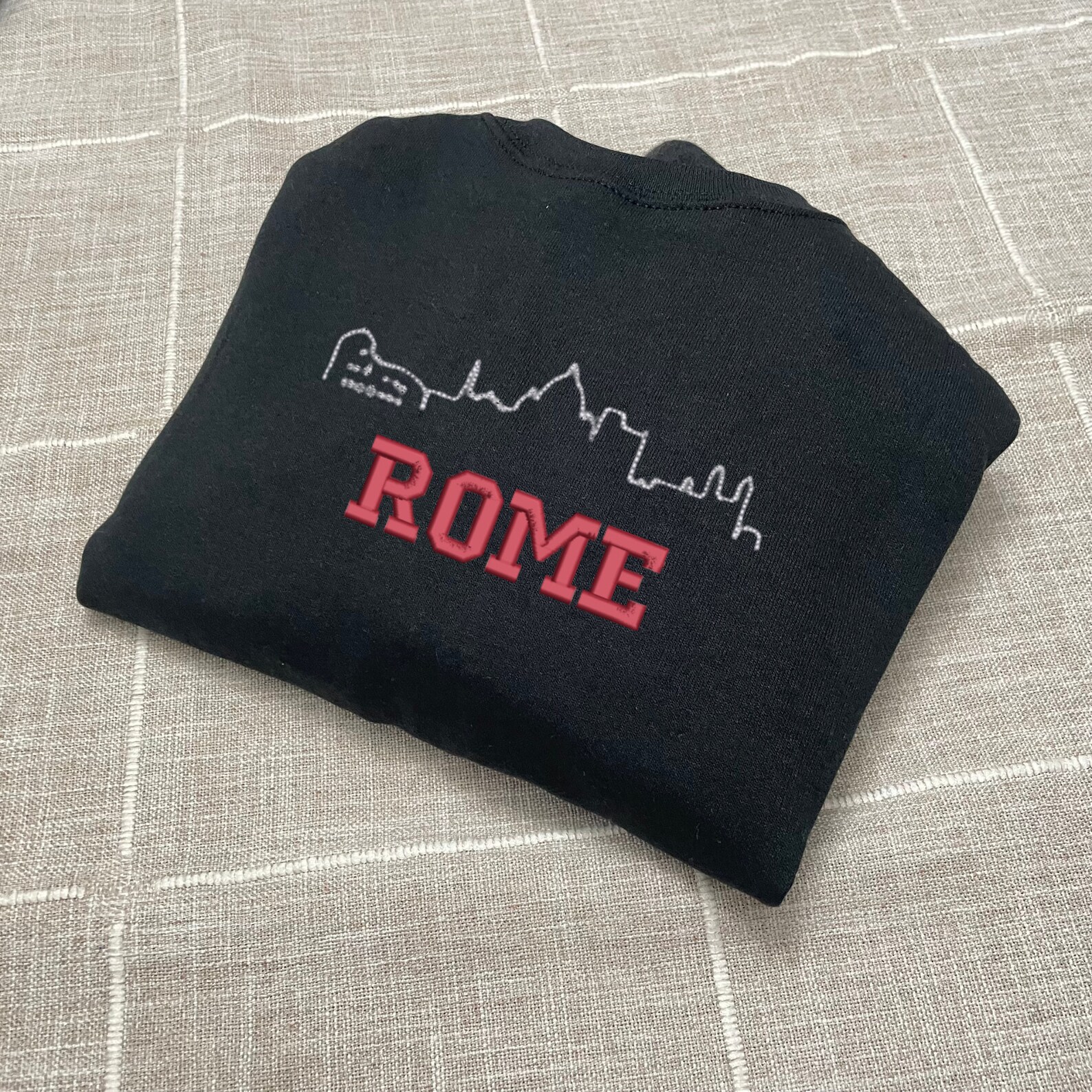 Rome Embroidered Sweatshirt - Y2K Style - St Louis Custom City Crewneck ...