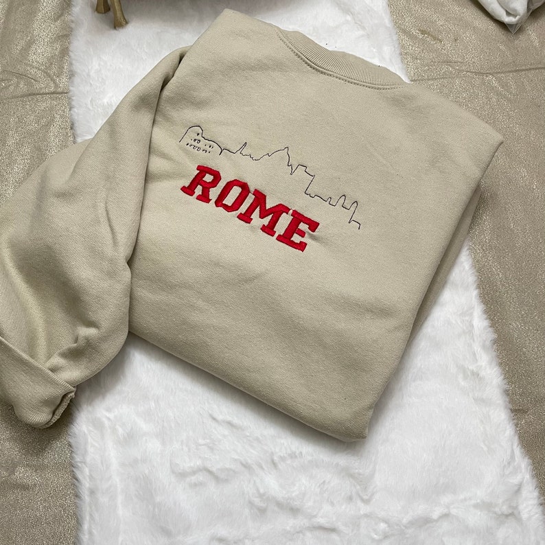 Rome Embroidered Sweatshirt - Y2K Style - St Louis Custom City Crewneck ...