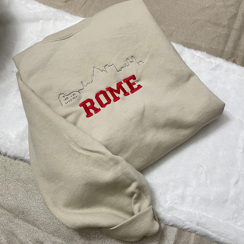 Rome Embroidered Sweatshirt - Y2K Style - St Louis Custom City Crewneck ...