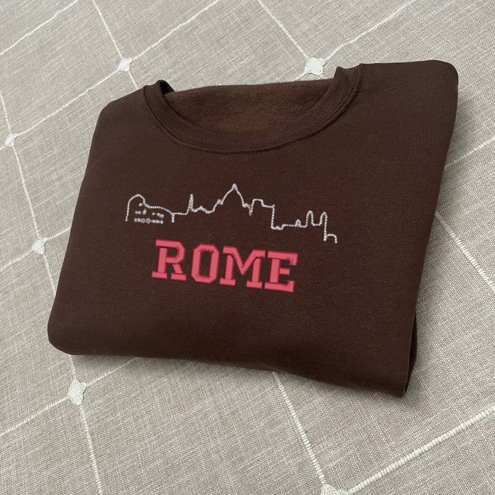 Rome Embroidered Sweatshirt - Y2K Style - St Louis Custom City Crewneck ...