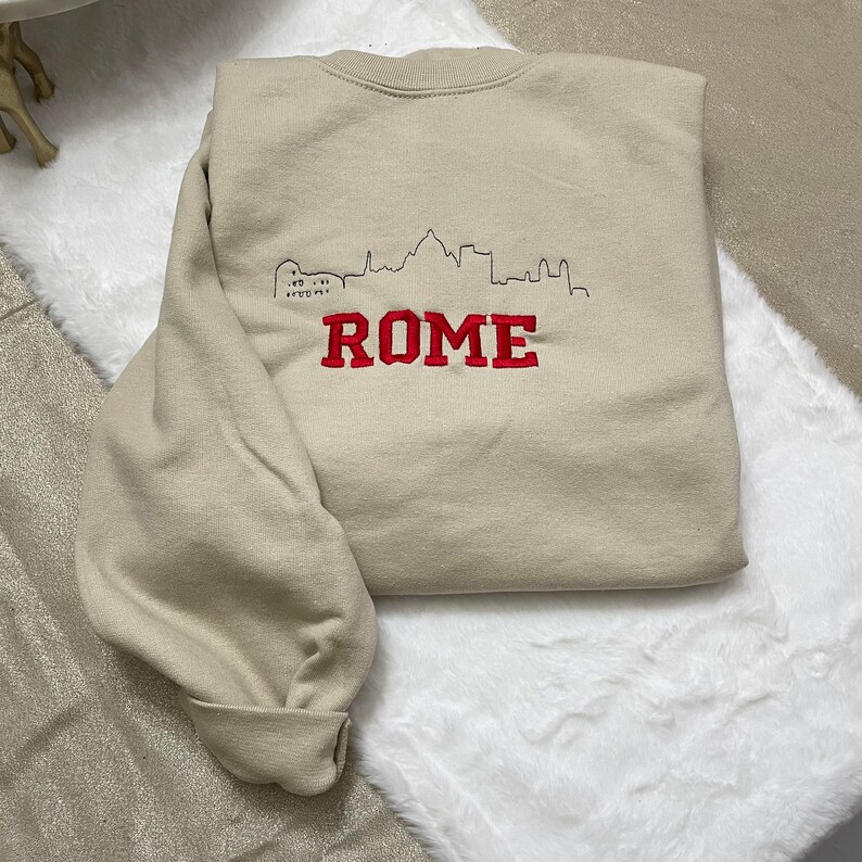 Rome Embroidered Sweatshirt - Y2K Style - St Louis Custom City Crewneck ...