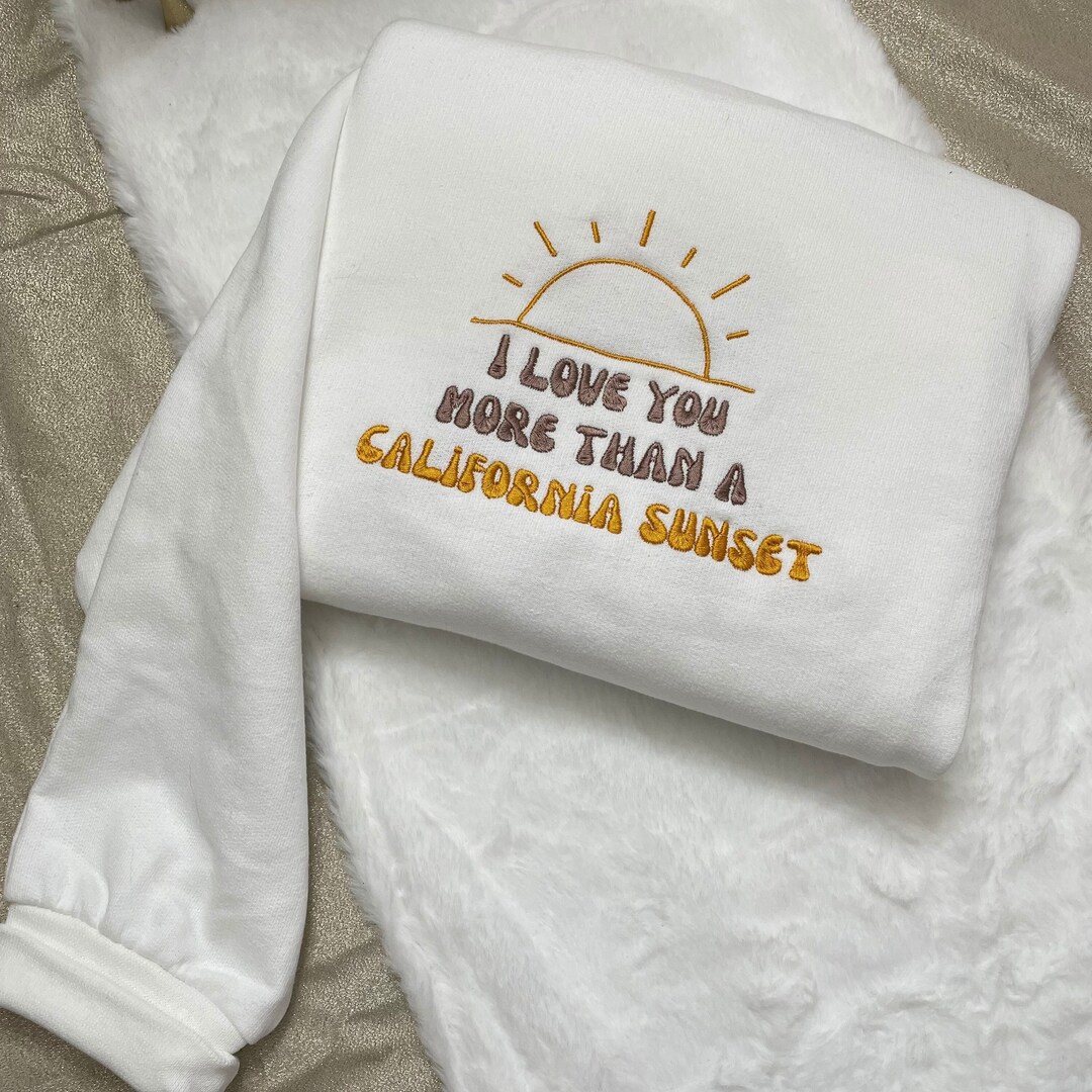 California Sunset Embroidered : Y2K Style Music Merch - Etsy