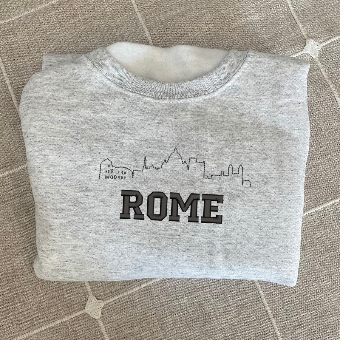 Rome Embroidered Sweatshirt - Y2K Style - St Louis Custom City Crewneck ...