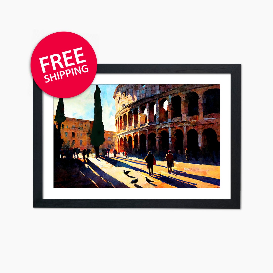 Roman Colosseum, Colosseum Print From Original Painting, Colosseum ...