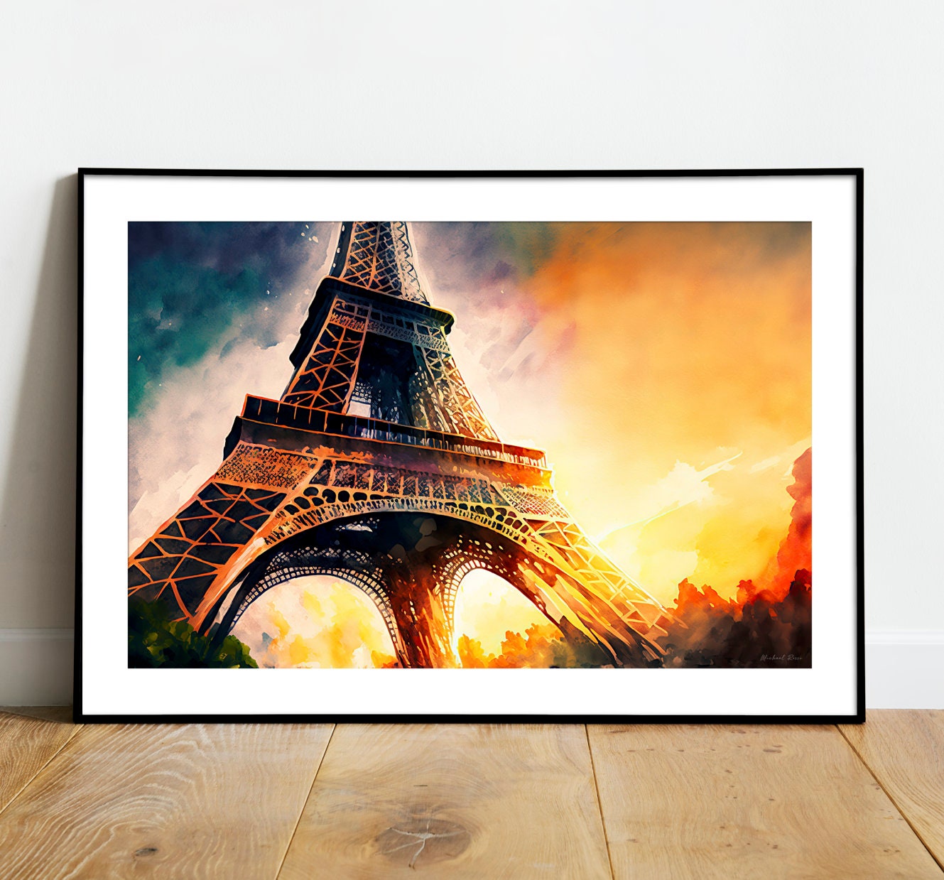 Eiffelturm Wand Kunstdruck, französisches Dekor, Frankreich Liebhaber ...