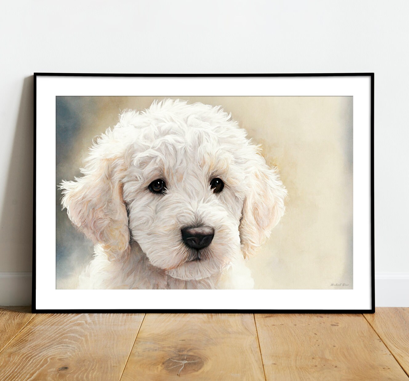 Goldendoodle Puppy Print, Golden Doodle, Golden Doodle Gifts, Golden ...