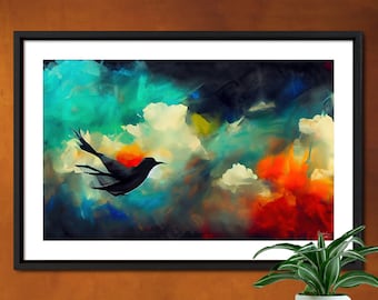 Flying Colors Painting - Etsy