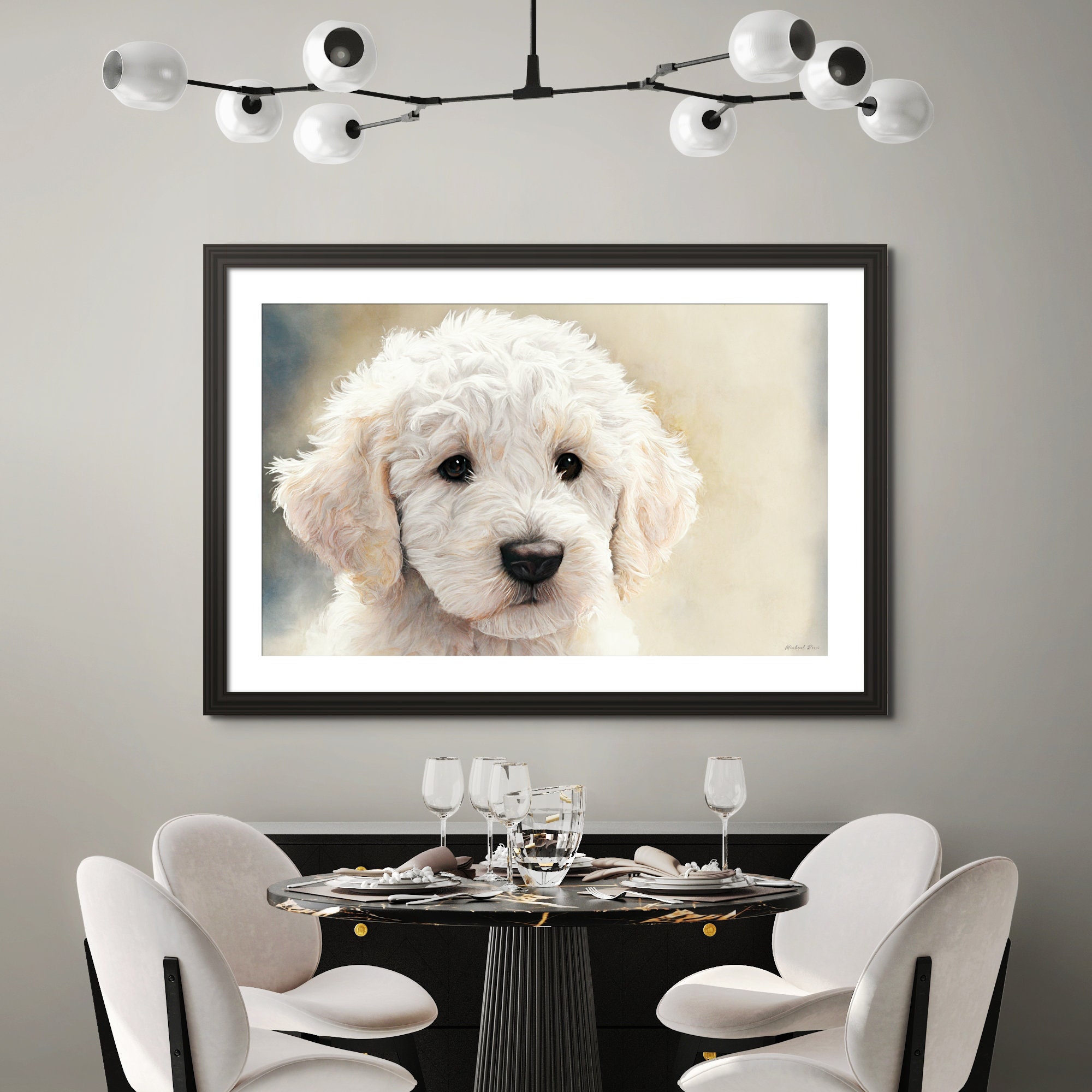 Goldendoodle Puppy Print Golden Doodle Golden Doodle Gifts - Etsy