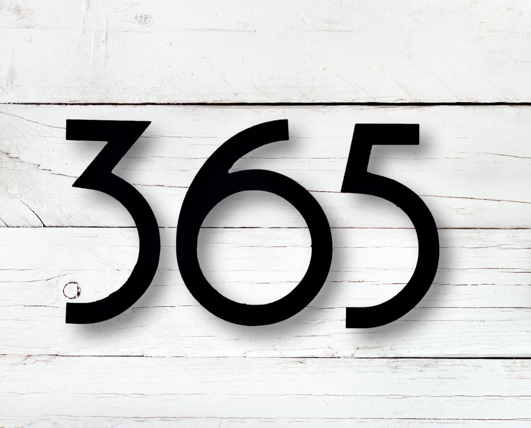 8 Inch Art Deco House Numbers and Letters - Etsy