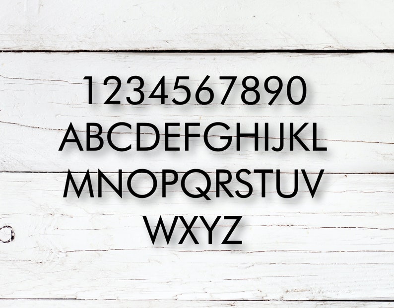 6 Inch Modern House Numbers Letters - Etsy
