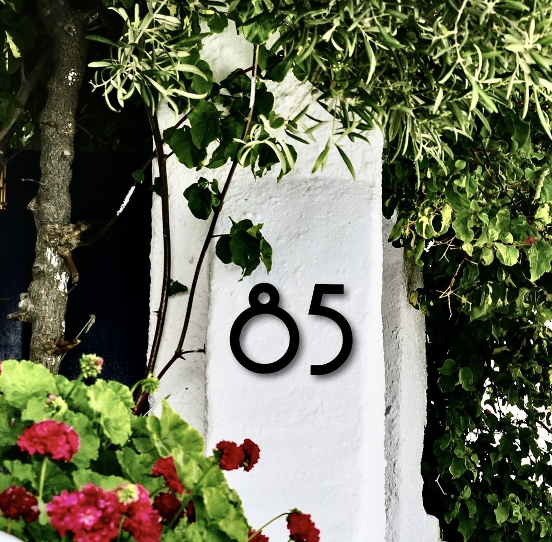5 Inch Art Deco House Numbers and Letters - Etsy