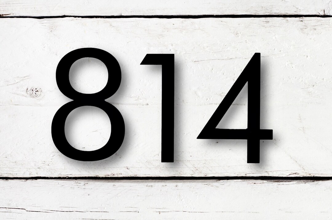 6 Inch Modern House Numbers and Letters - Etsy