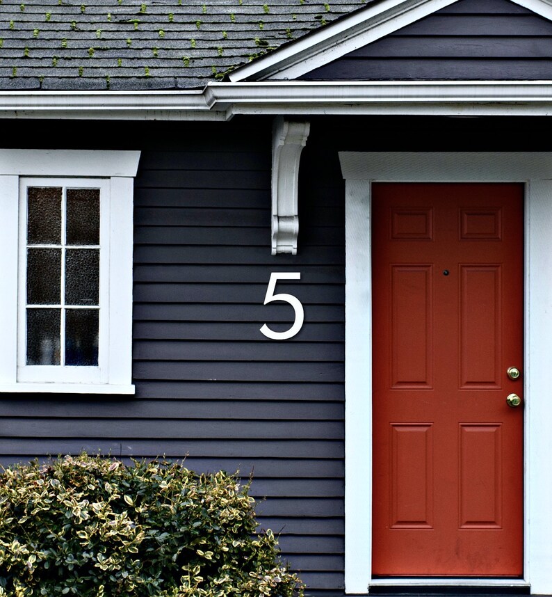 6 Inch Modern House Numbers Letters - Etsy