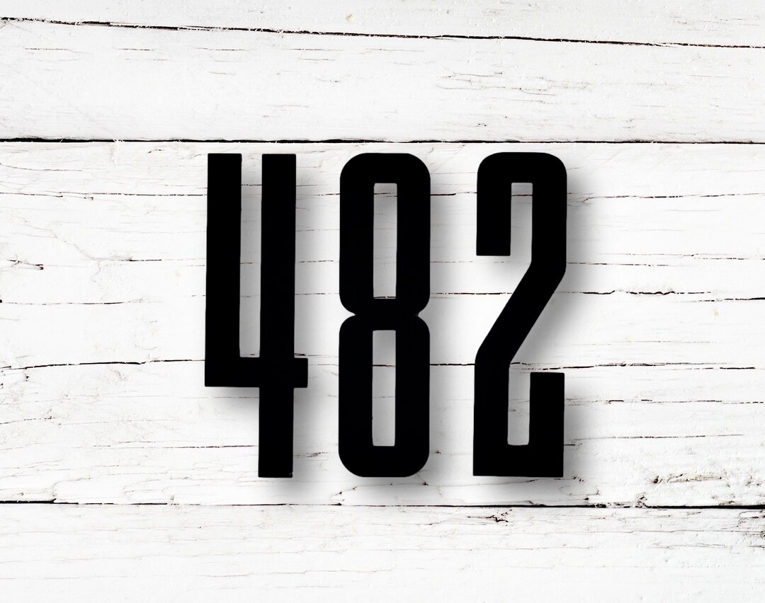 8 Inch Contemporary House Numbers and Letters - Etsy