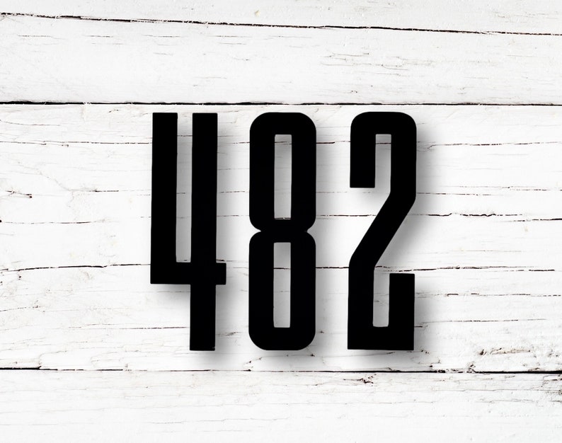 5 Inch Contemporary House Numbers and Letters - Etsy