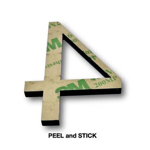 4 Inch Modern House Numbers Letters - Etsy