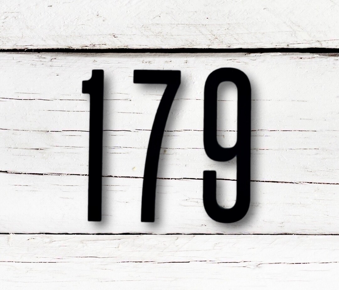 8 Inch Contemporary House Numbers and Letters - Etsy