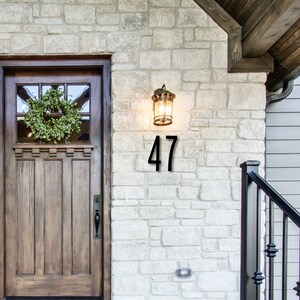 8 Inch Contemporary House Numbers Letters - Etsy