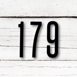 8 Inch Contemporary House Numbers Letters - Etsy