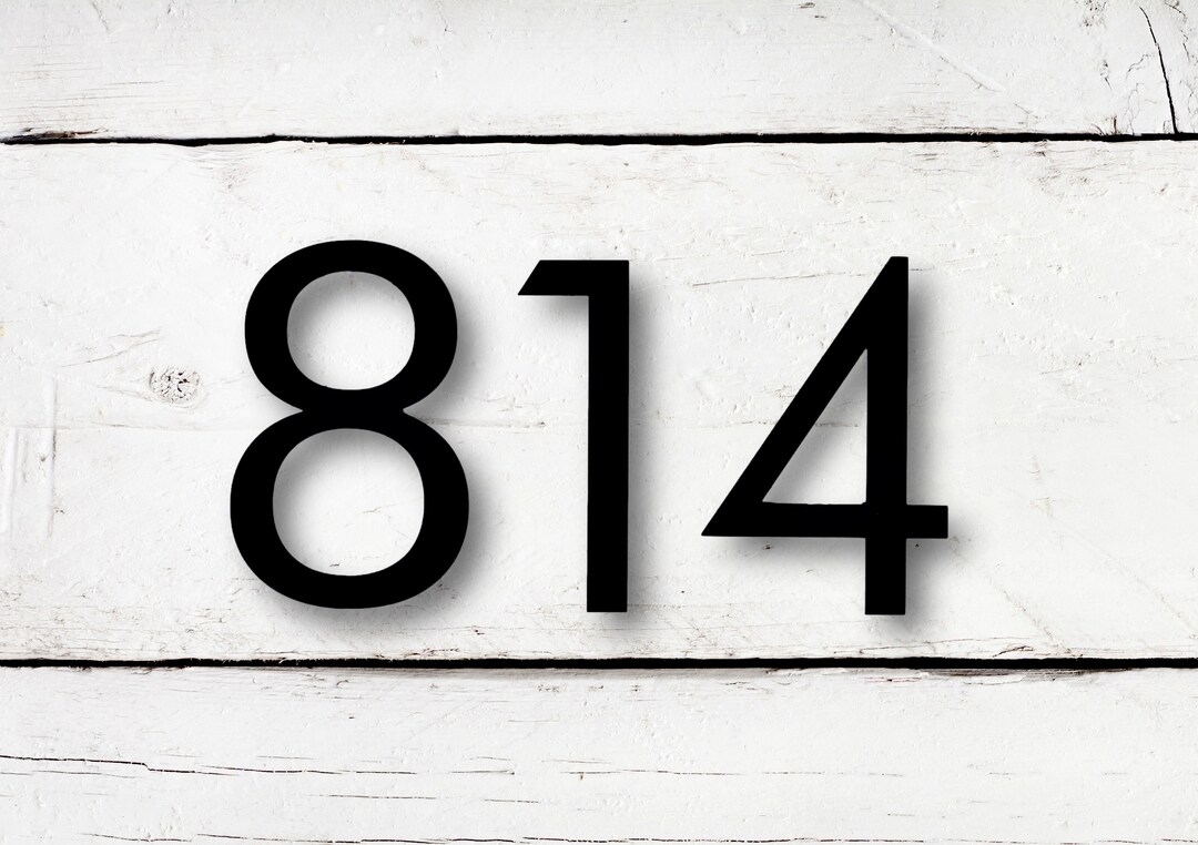 8 Inch Modern House Numbers and Letters - Etsy