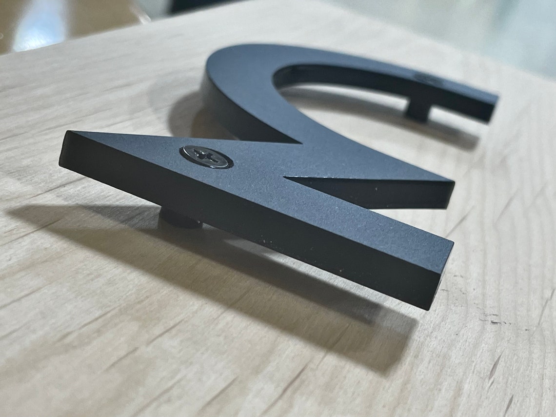 10 Inch Modern House Numbers Letters - Etsy