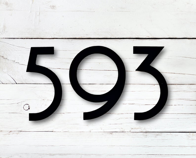 6 Inch Art Deco House Numbers and Letters - Etsy