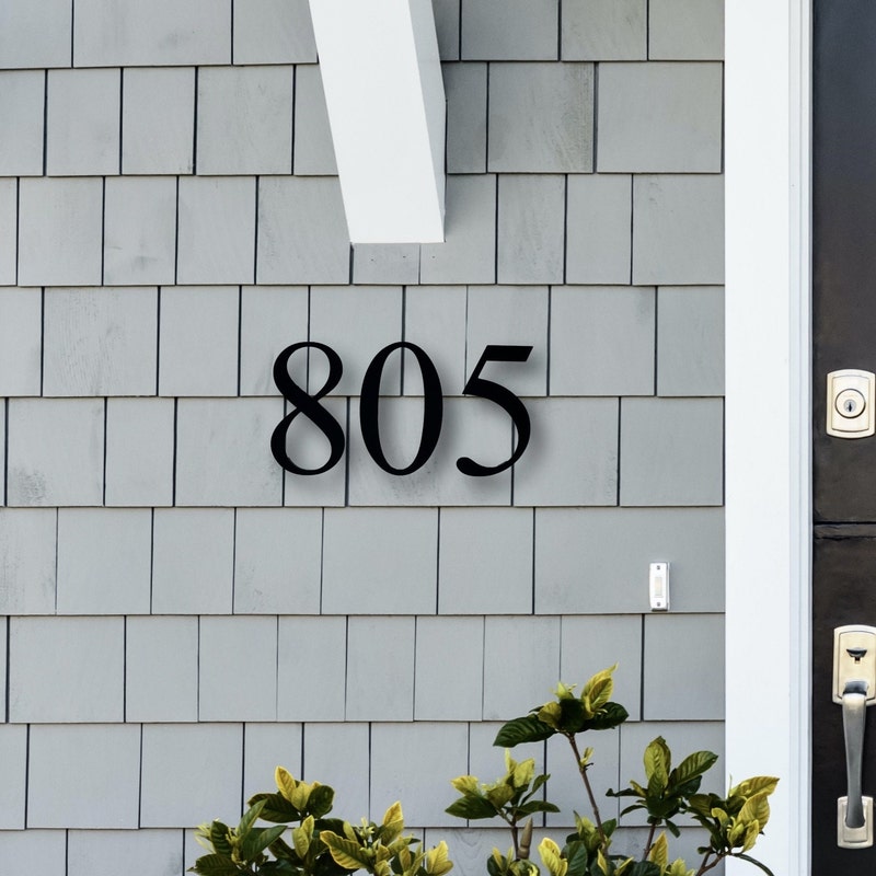 Classic House Number - Etsy
