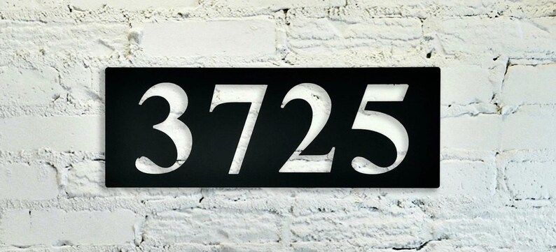 Custom Acrylic Address Sign: Modern House Numbers Plaque - Etsy