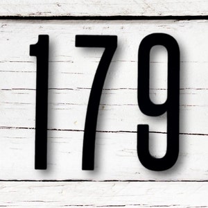 4 Inch Contemporary House Numbers Letters - Etsy