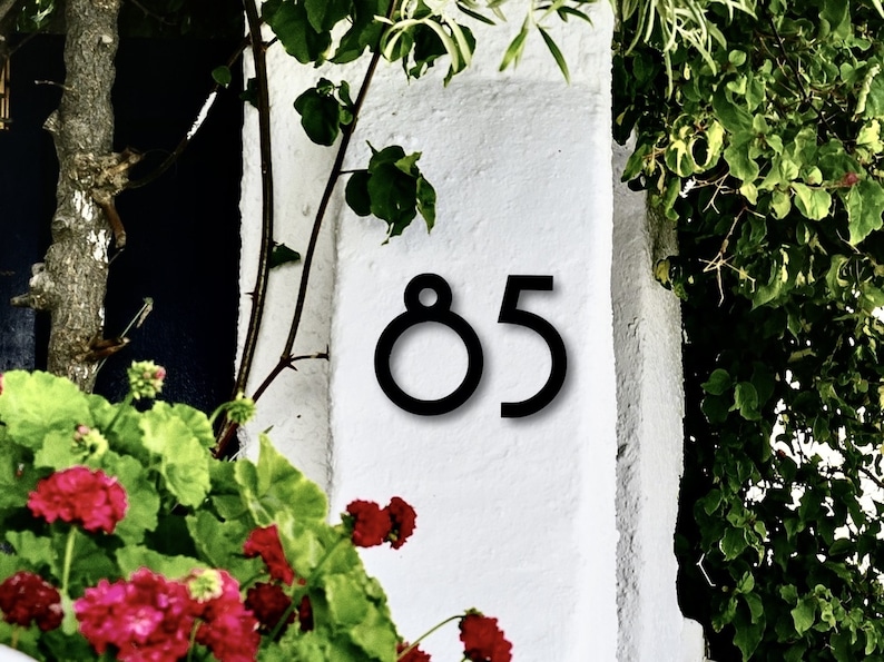 4 Inch Art Deco House Numbers and Letters - Etsy