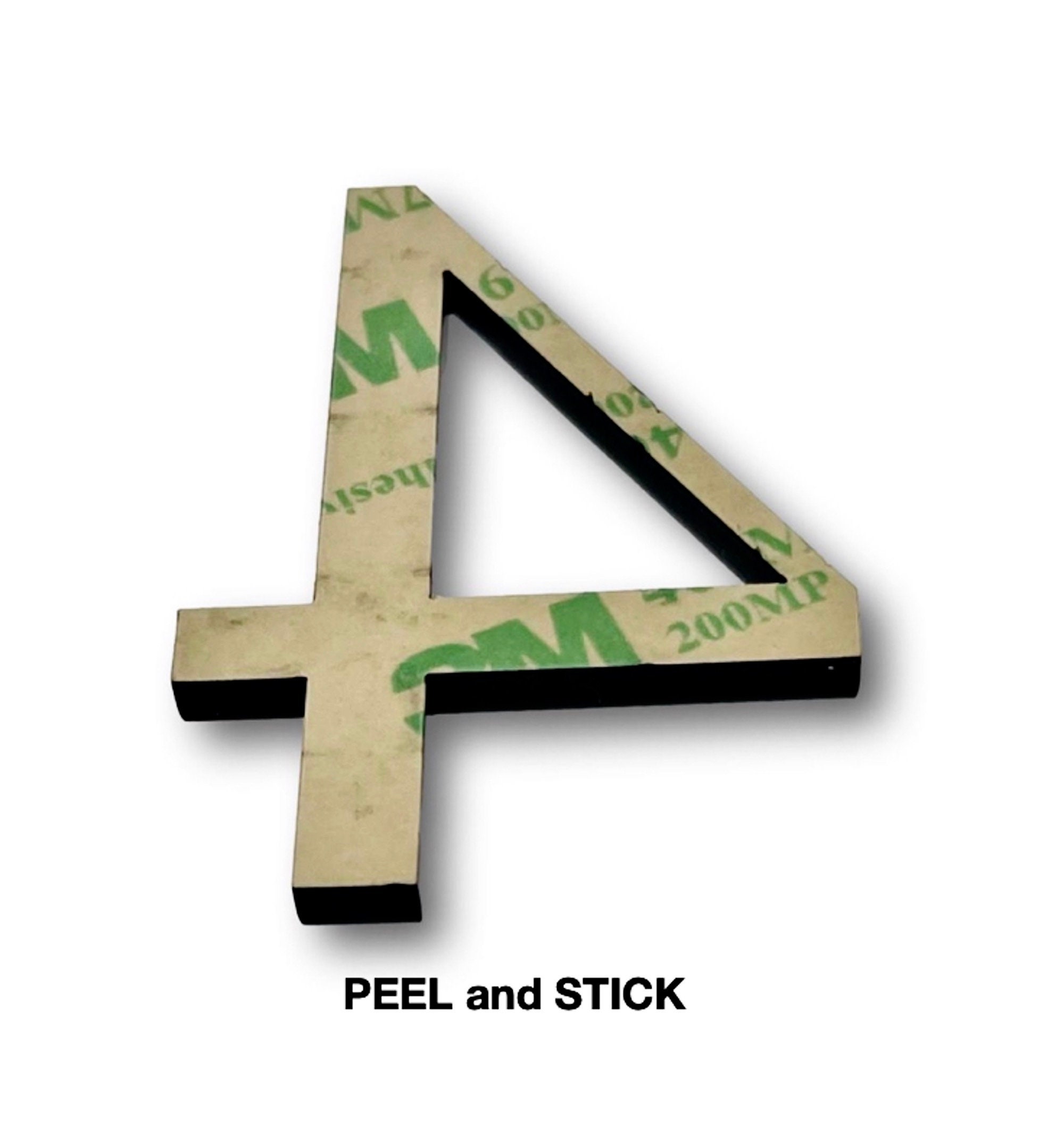 4 Inch Modern House Numbers and Letters - Etsy