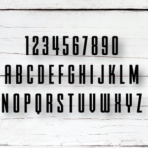 5 Inch Contemporary House Numbers and Letters - Etsy