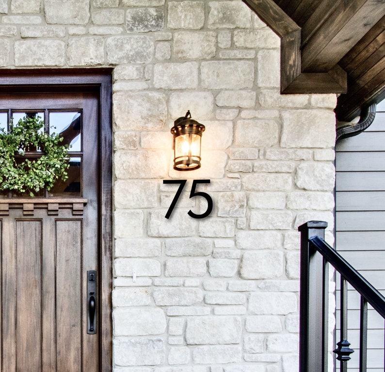 10 Inch Modern House Numbers Letters - Etsy
