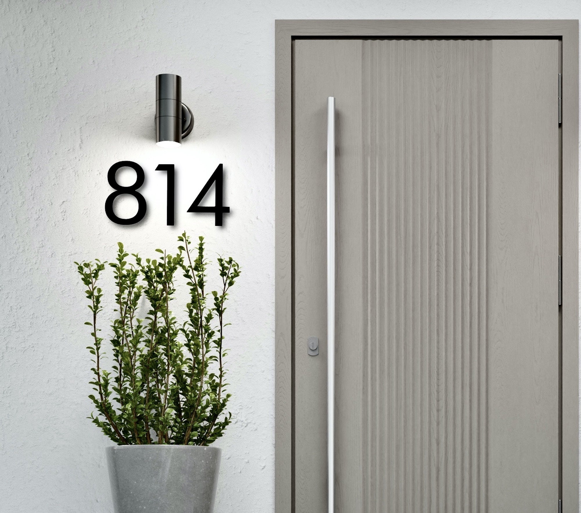 4 Inch Modern House Numbers Letters - Etsy
