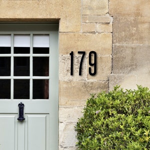 8 Inch Contemporary House Numbers Letters - Etsy