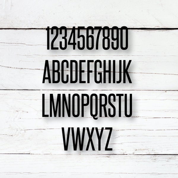 Cursive House Numbers - Etsy