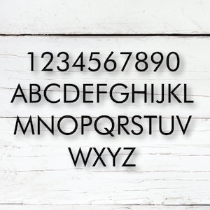 Custom 3 Inch Modern House Numbers and Letters - Etsy