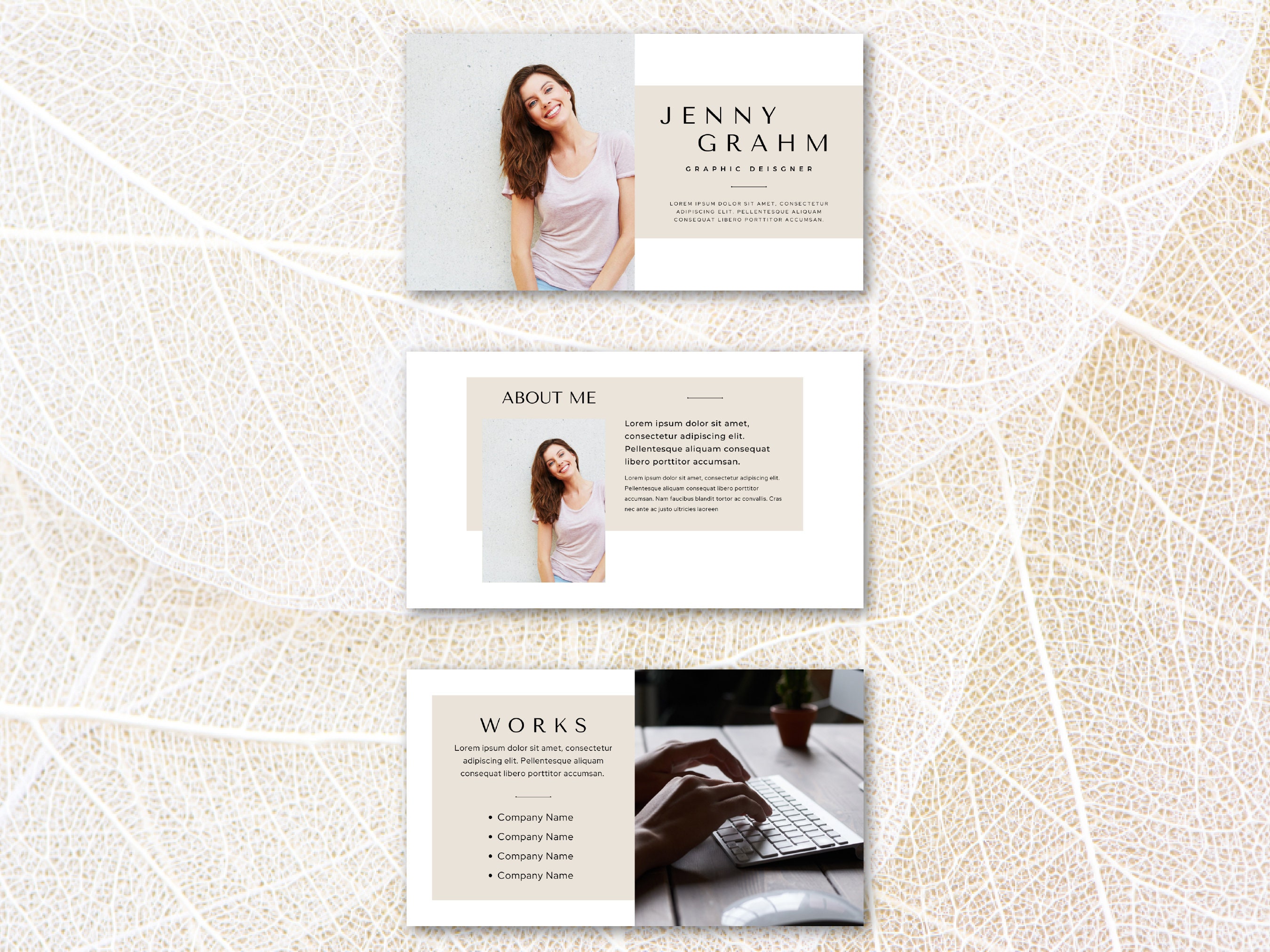 Minimal Portfolio Website UGC Template & Media Kit Canva Website ...