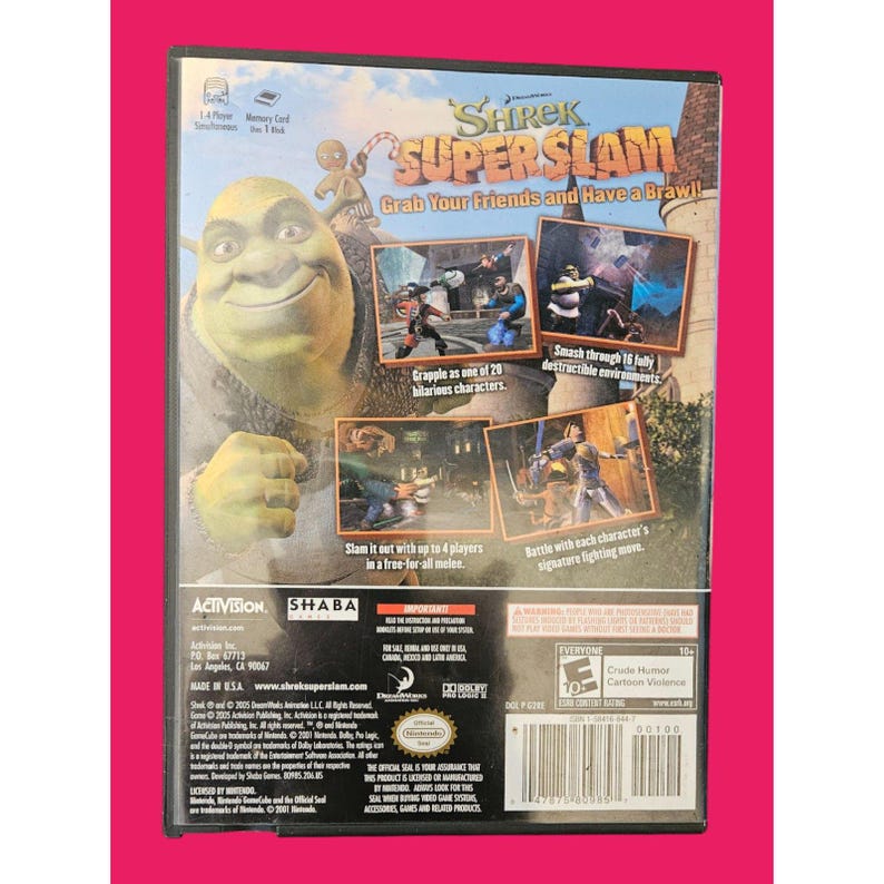 Nintendo Game Cube Shrek Super Slam -- ITEM #3577 - Etsy