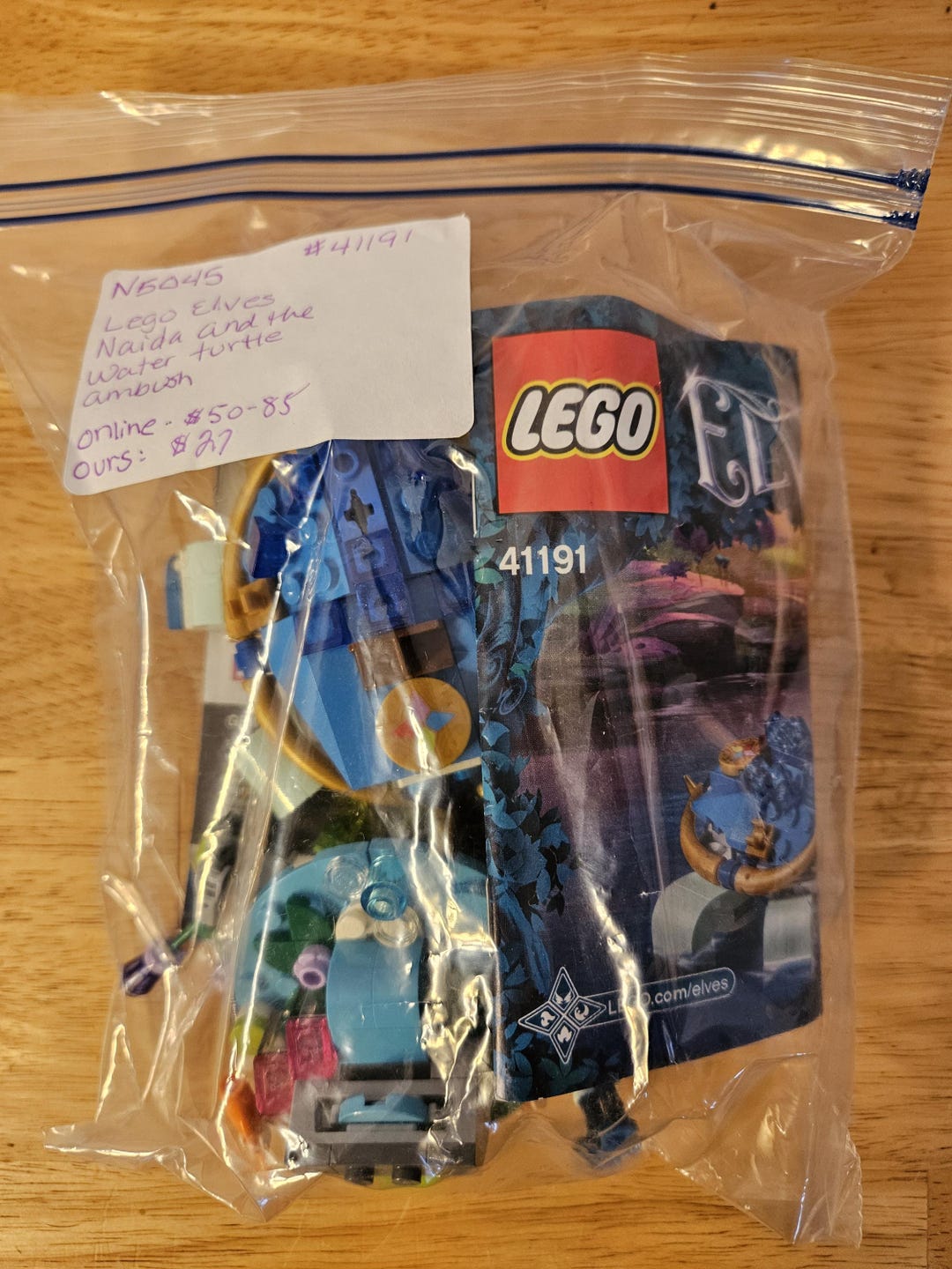 Lego Elves 41191 Naida and the Water Turtle Ambush. ITEM 1843 - Etsy