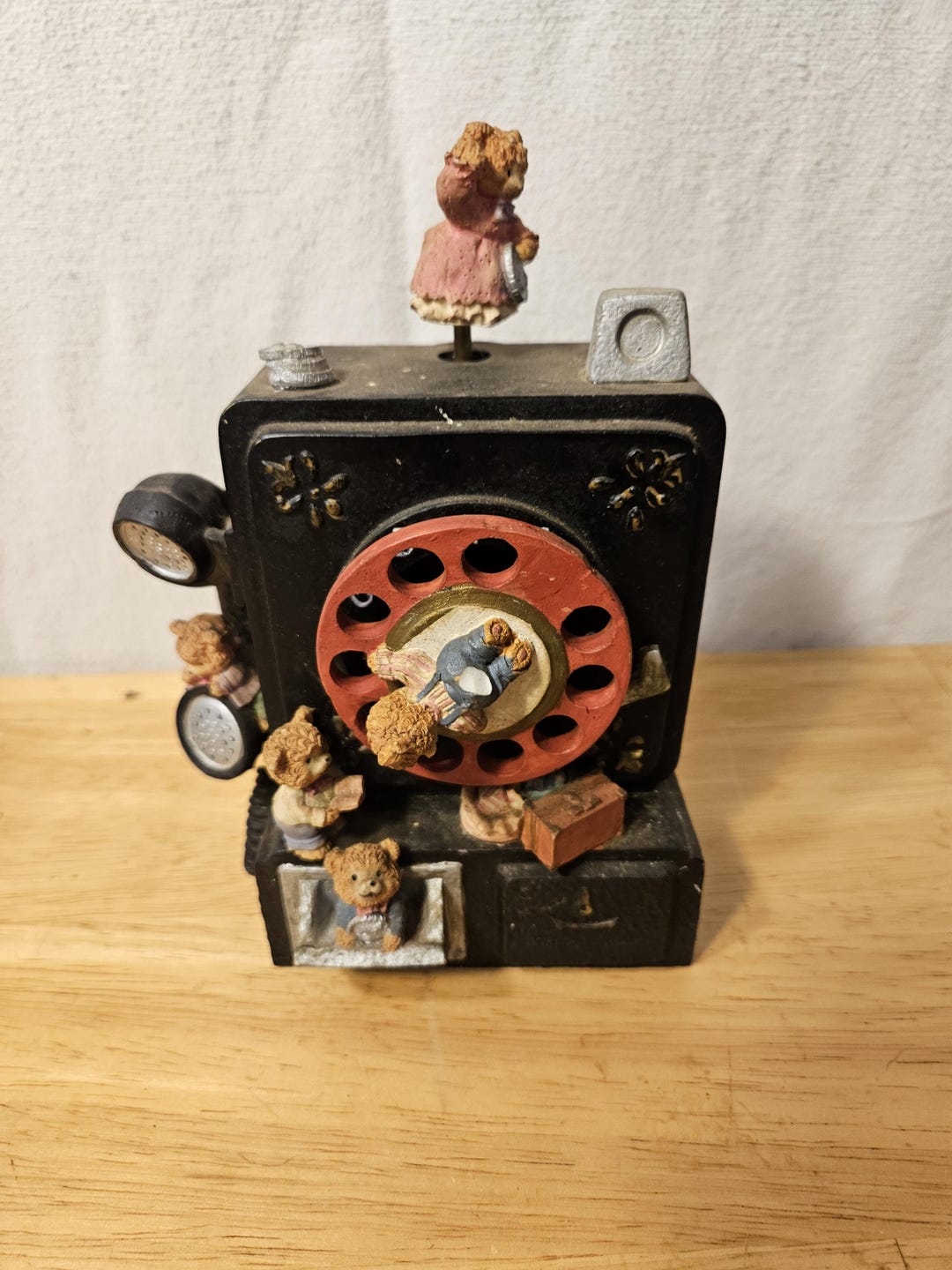 Musical Wind up Bear Rotary Phone Automations. ITEM #1933 - Etsy