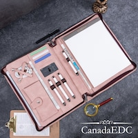Engraved Leather Portfolio, Portfolio for Women A4 Portfolio, Pink ...