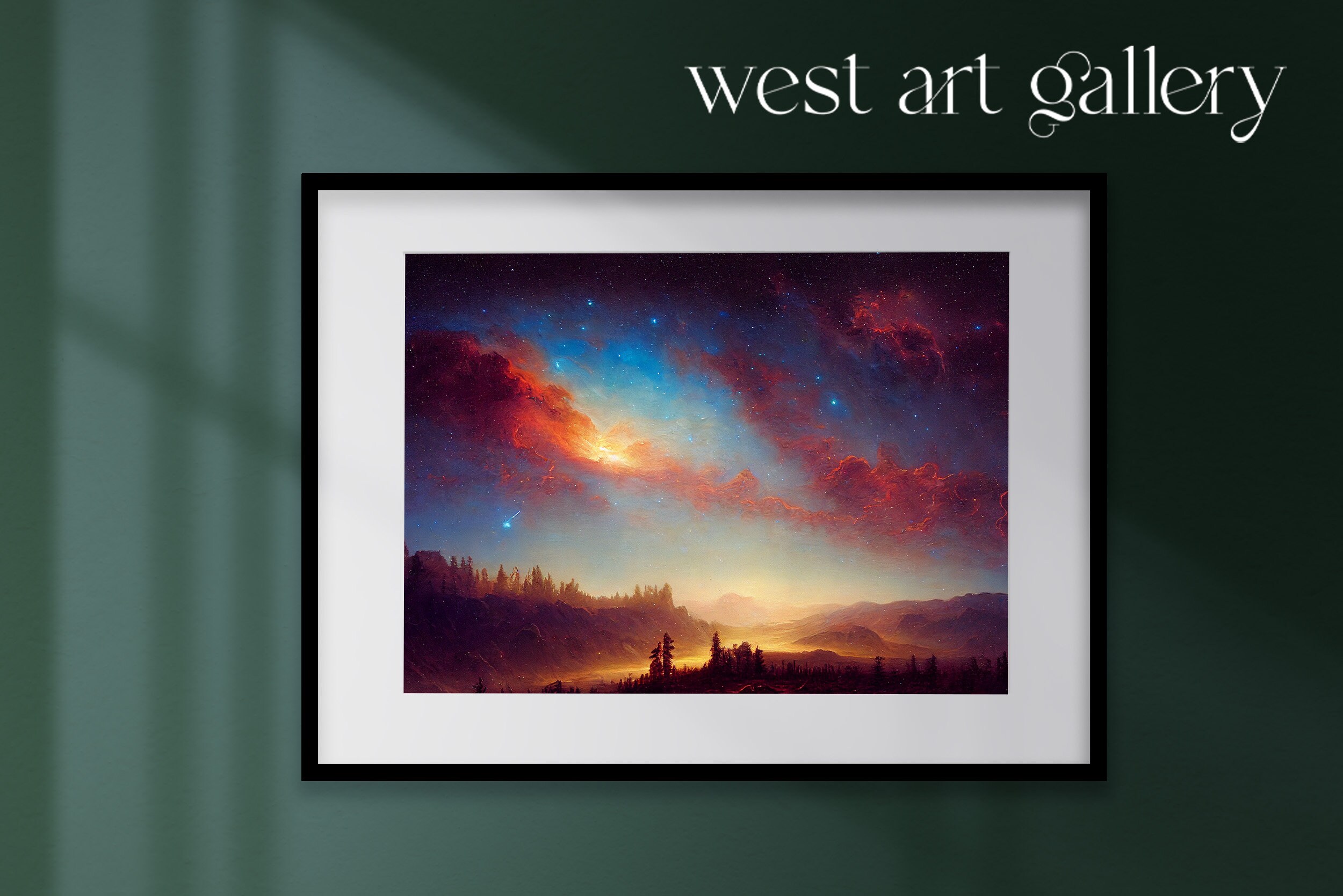 Magical Night Oil Painting, Wall Arts, Digital Arts, Scenery Arts, Epic ...