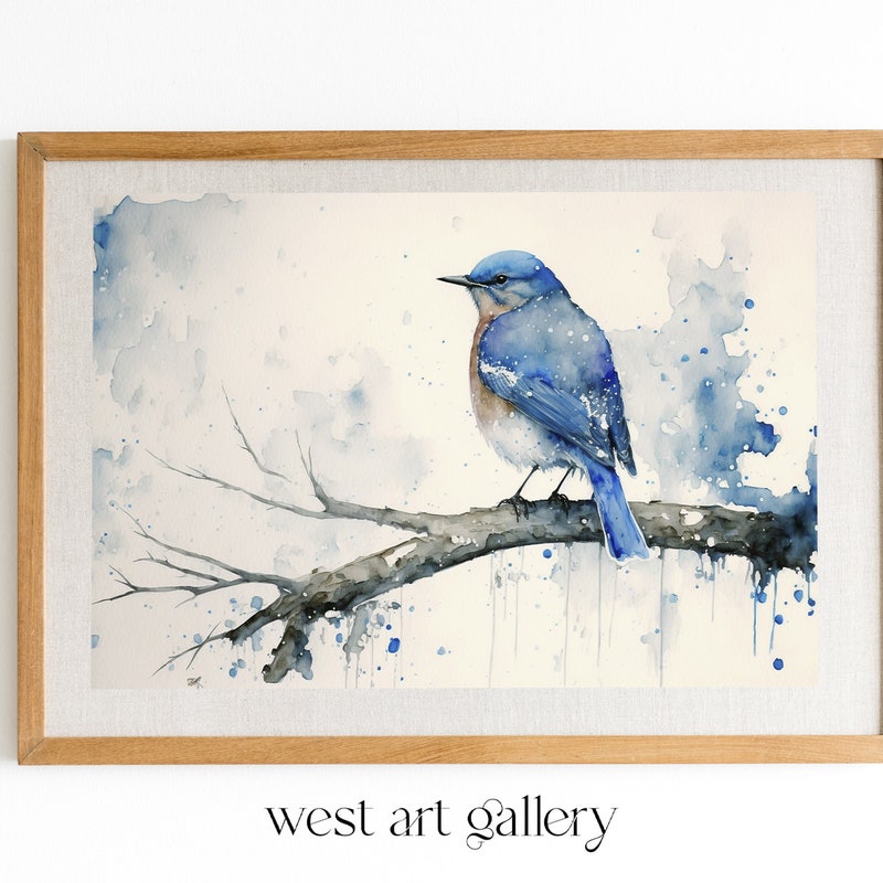 Bluebird Print - Etsy