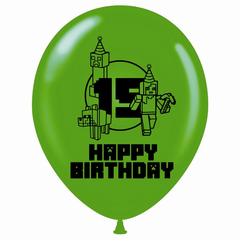Minecraft Birthday, SVG File, Birthday Celebration, Happy Birthday, 5 ...